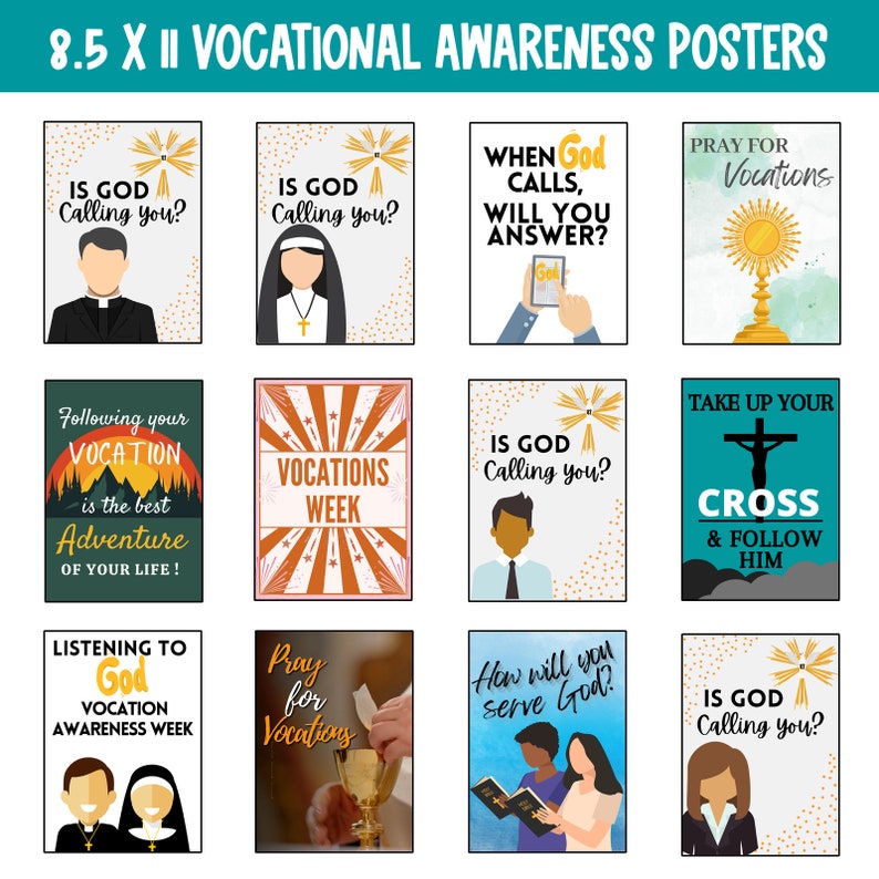 Catholic Vocation Posters - Etsy
