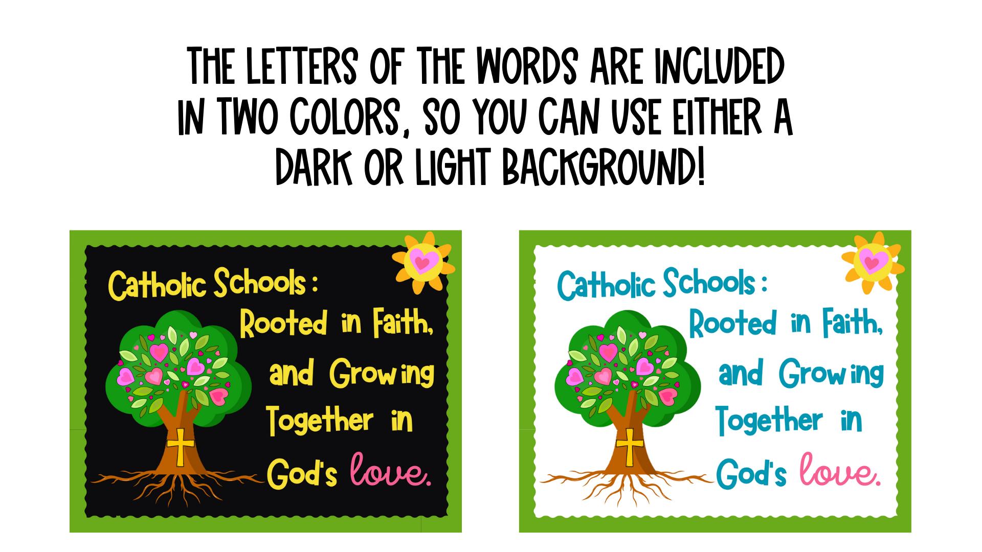 Catholic Schools Week Bulletin Board-csw- Rooted in Faith - Etsy