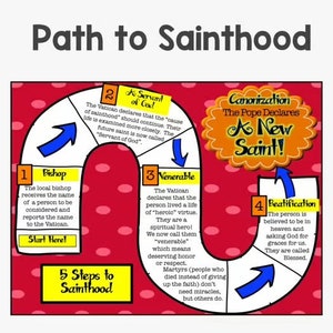 Saints: Steps to Becoming A Catholic Saint, Presentation, Graphic ...