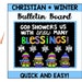 Winter Christian Bulletin Board Set: Snow Many Blessings - Etsy