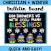 Winter Christian Bulletin Board Set: Snow Many Blessings - Etsy
