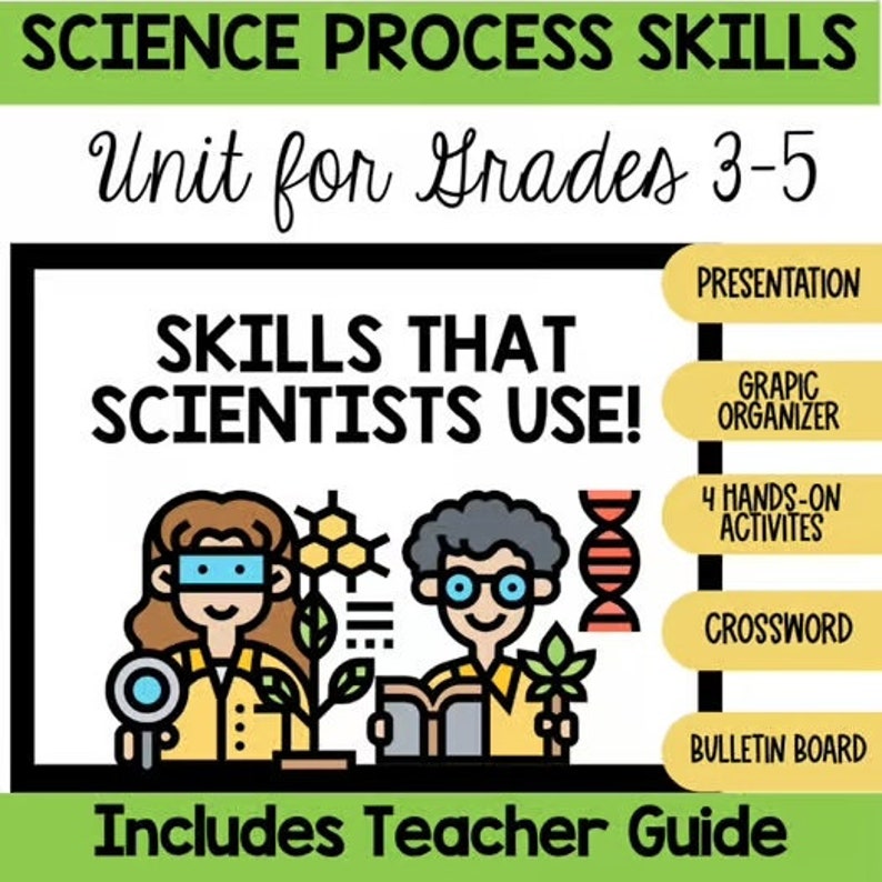 Science Process Skills- BIG Unit With Bulletin Board and Hands-on ...