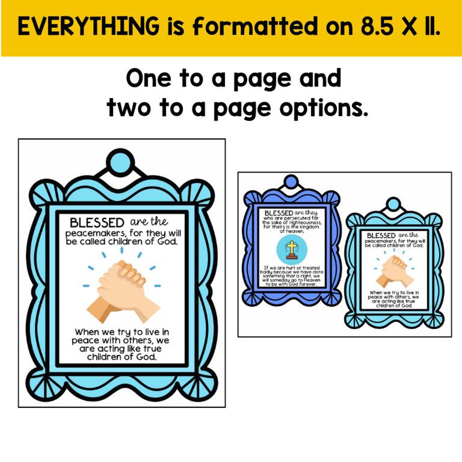 Christian Bulletin Board: the Beatitudes - Etsy