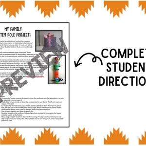 Native American Craft: Family Totem Pole Project Activity - Etsy