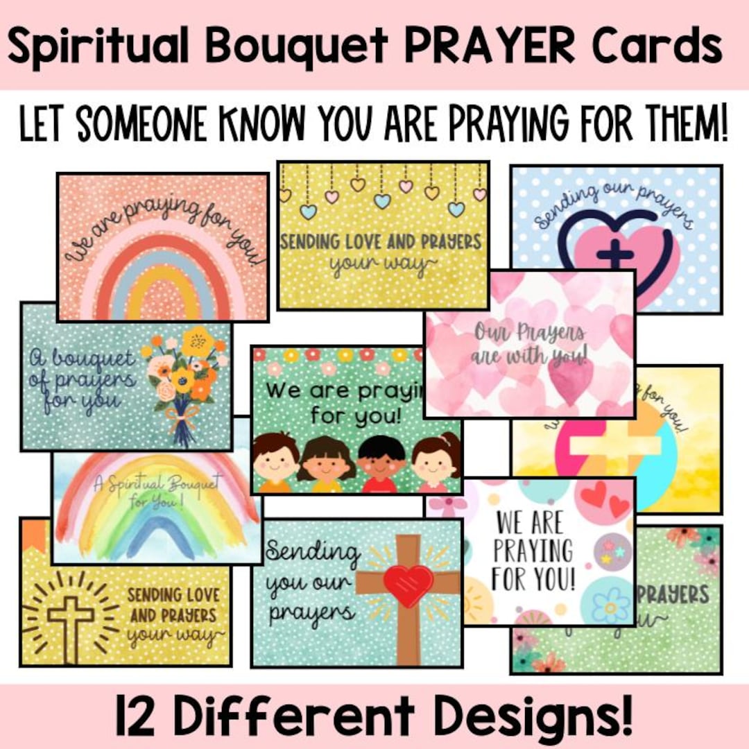 Spiritual Bouquet Prayer Cards - Etsy