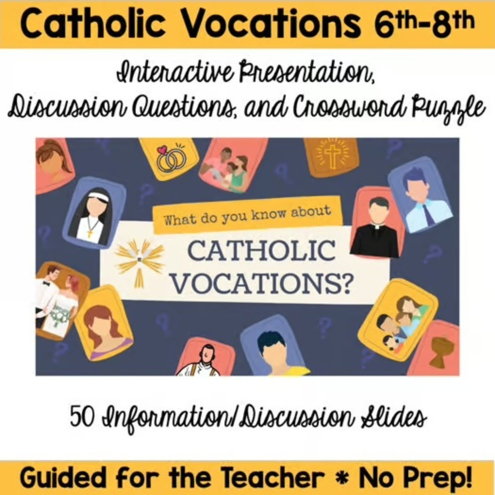 Catholic Vocations Presentation, Discussion Questions & Crossword ...