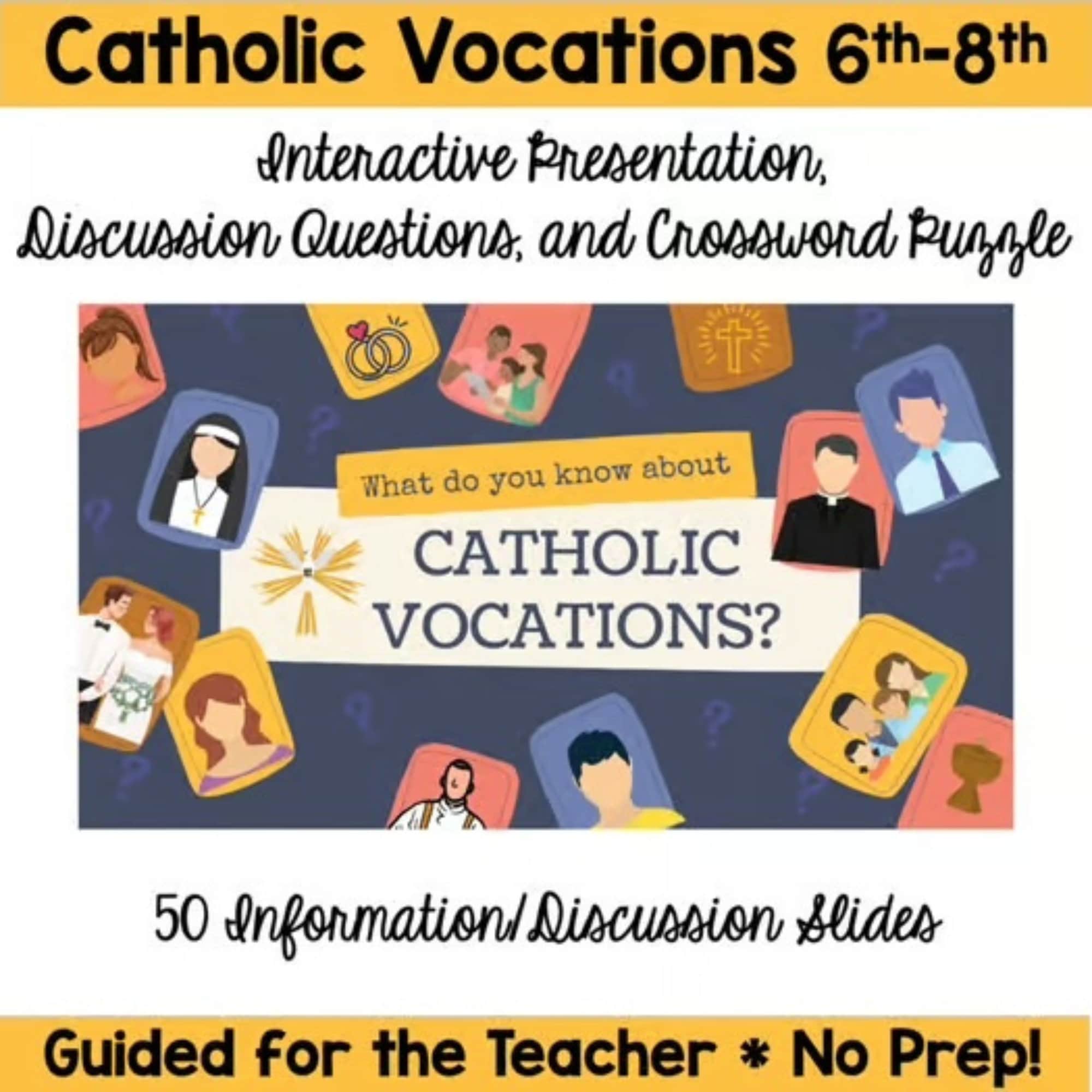 Catholic Vocations Presentation, Discussion Questions & Crossword ...