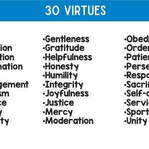 Editable Christian Virtue Awards With Scripture - Etsy