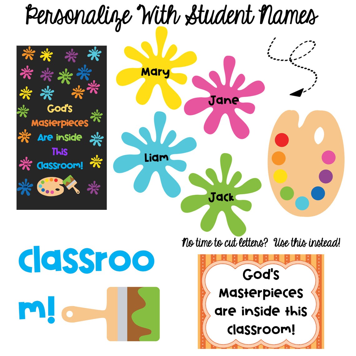 Christian Back-to-school Door Decor: Masterpieces - Etsy