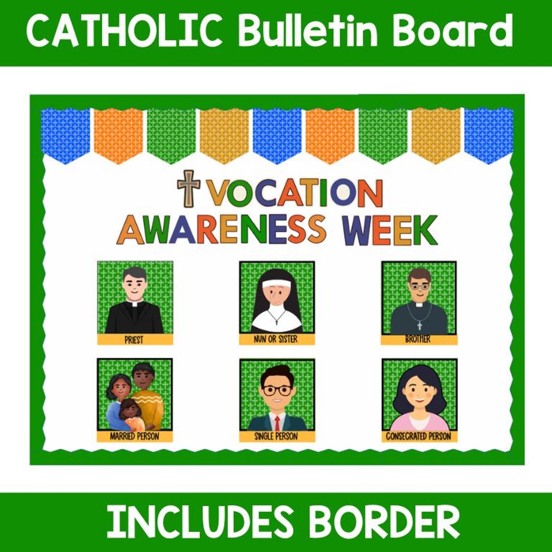 Catholic Vocations Awareness Bulletin Board - Etsy