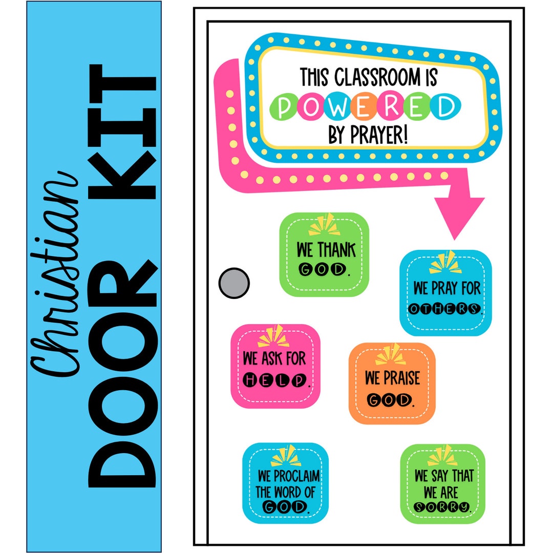 Back to School Christian Door Display: This Classroom is Powered by ...