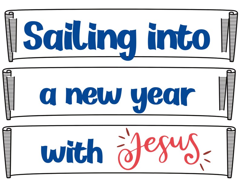 Christian Door Kit: Sailing Into a New Year With Jesus - Etsy