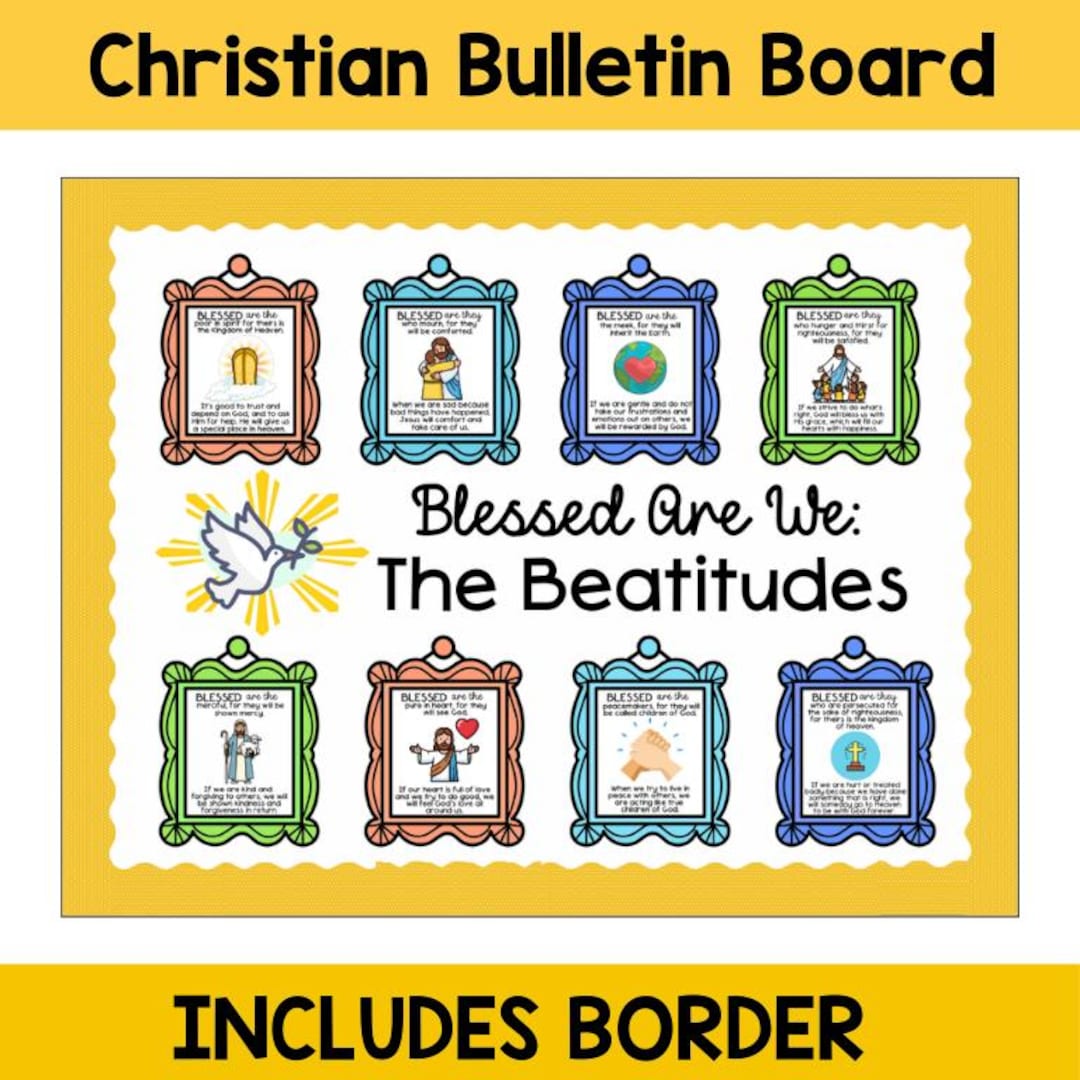 Christian Bulletin Board: the Beatitudes - Etsy