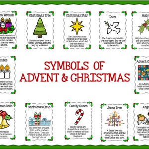 The Symbols of Advent and Christmas Bulletin Board - Etsy
