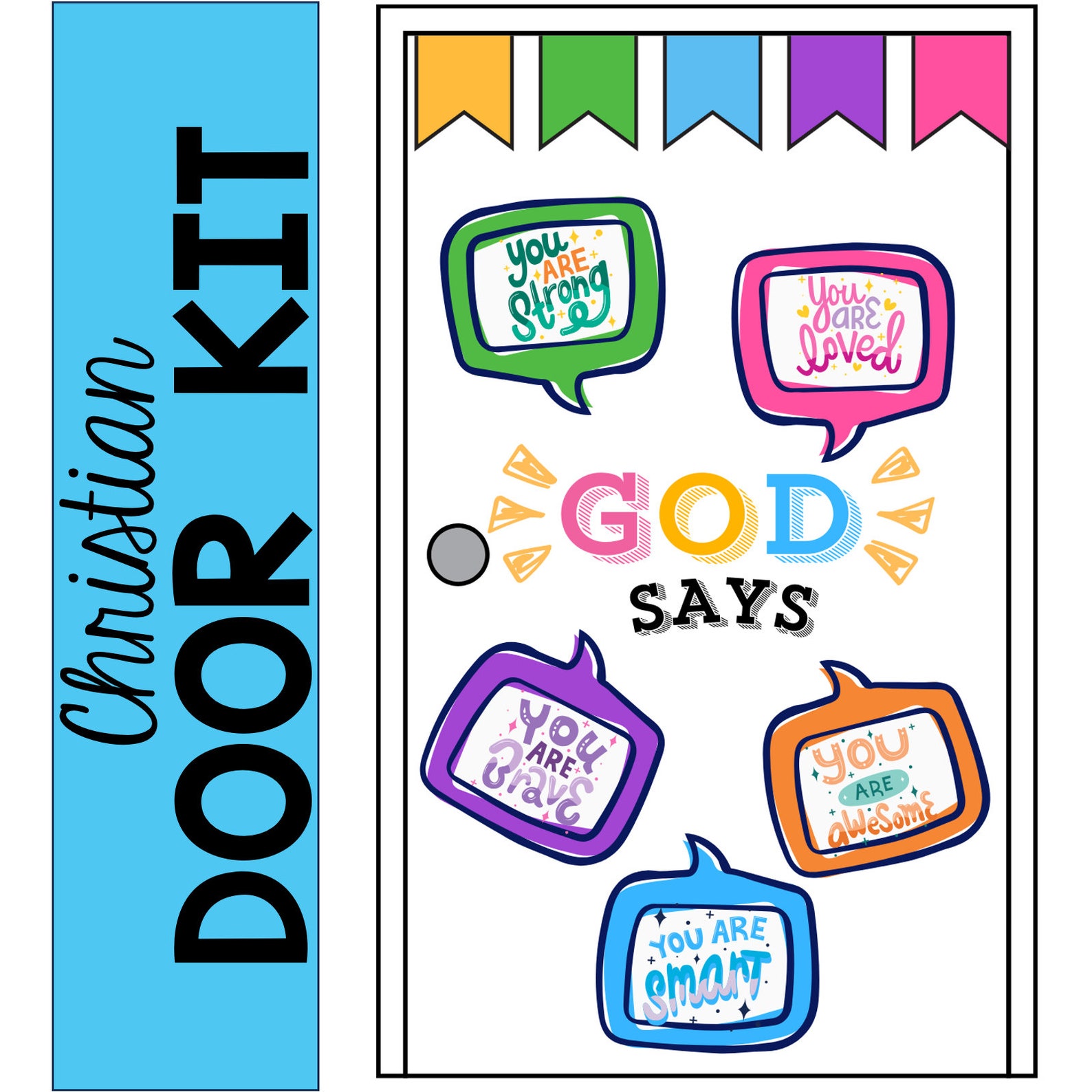 Christian Door Kit: God Says - Etsy