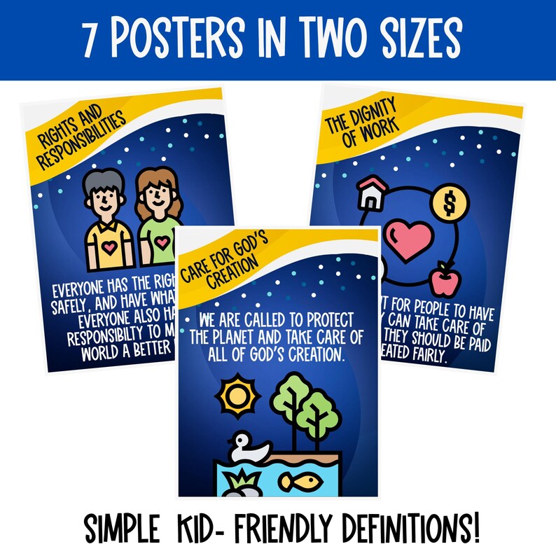 Catholic Social Teaching: Posters and Bulletin Board - Etsy