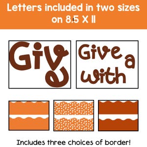 Fall Christian Bulletin Board :give Thanks With a Grateful Heart - Etsy