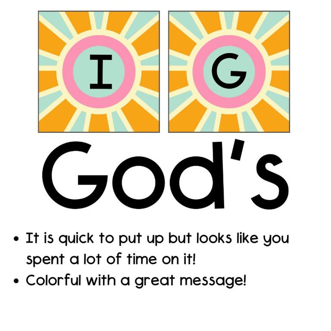 Christian Classroom Door Decor: Shining Bright With God's Love - Etsy