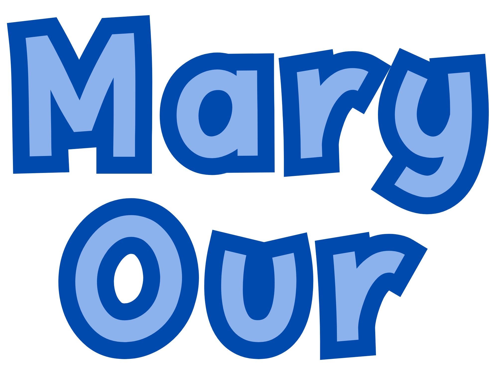 Mary, Our Mother Catholic Bulletin Board: Names of Mary (digital ...