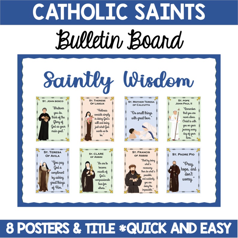 Catholic Saint Posters - Etsy