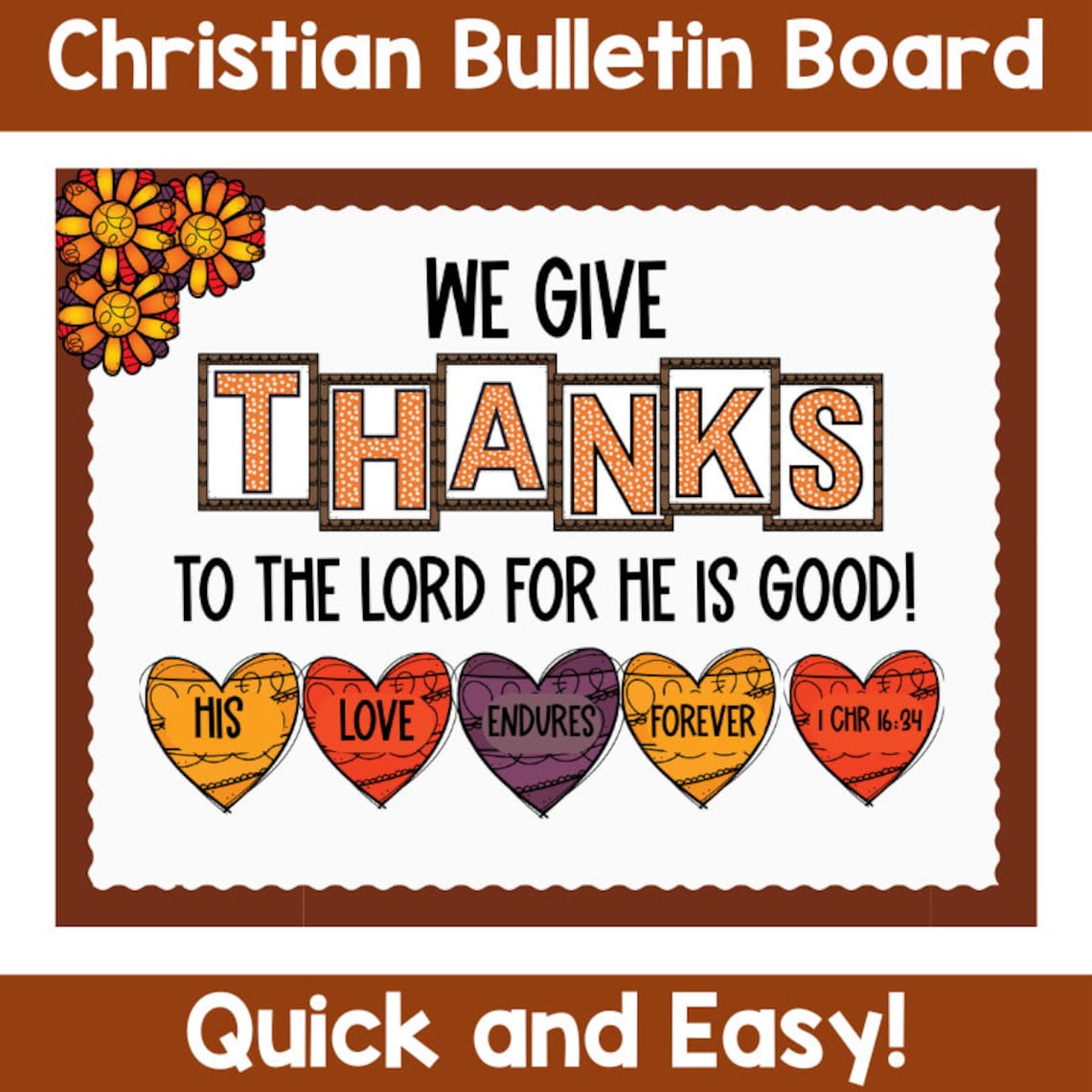 Fall Thanksgiving Bulletin Board-scripture Bulletin Board- We Give ...
