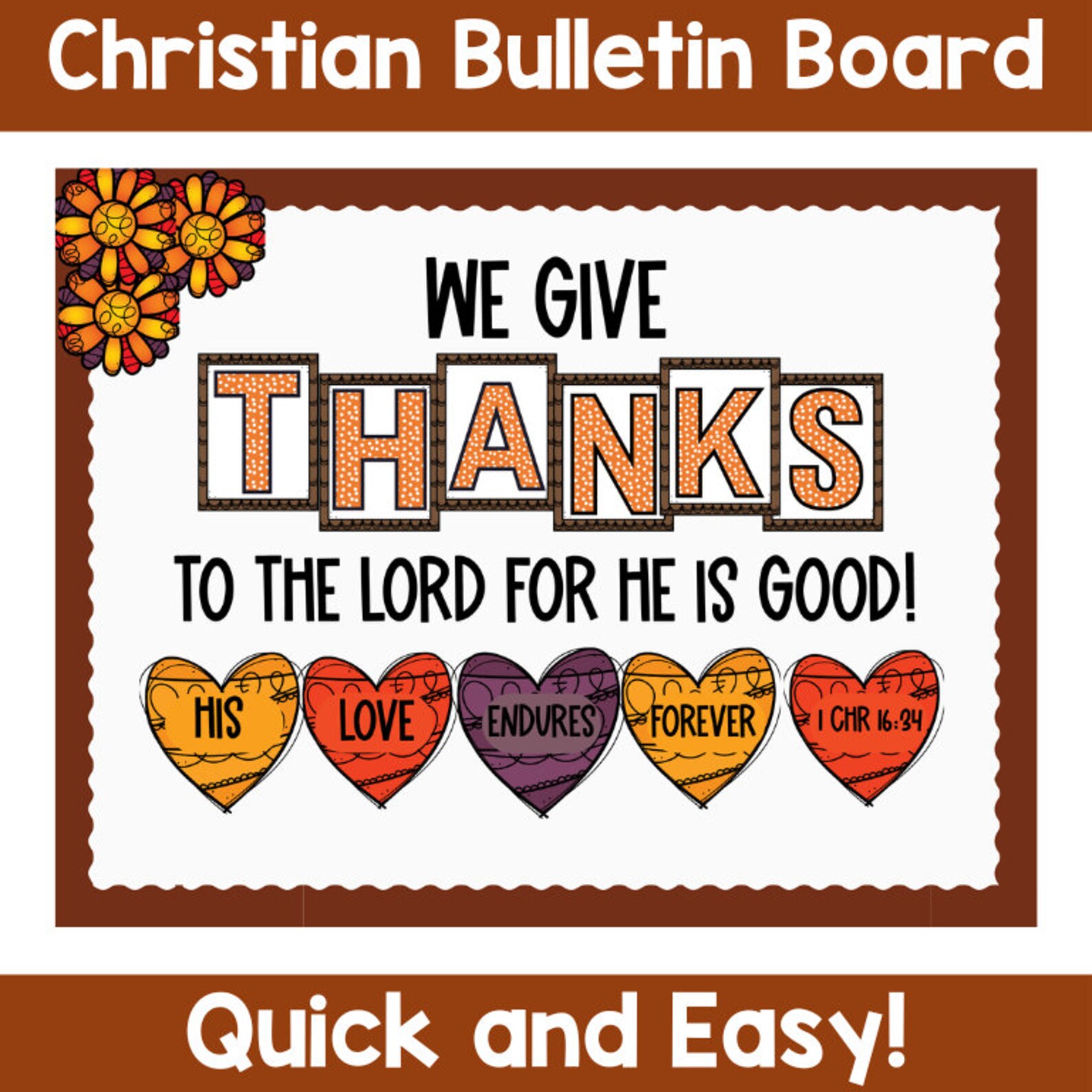 Fall Thanksgiving Bulletin Board-scripture Bulletin Board- We Give ...