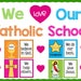 Catholic Schools Week Bulletin Board Set: We Love Our Catholic School ...