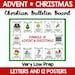 The Symbols of Advent and Christmas Bulletin Board - Etsy