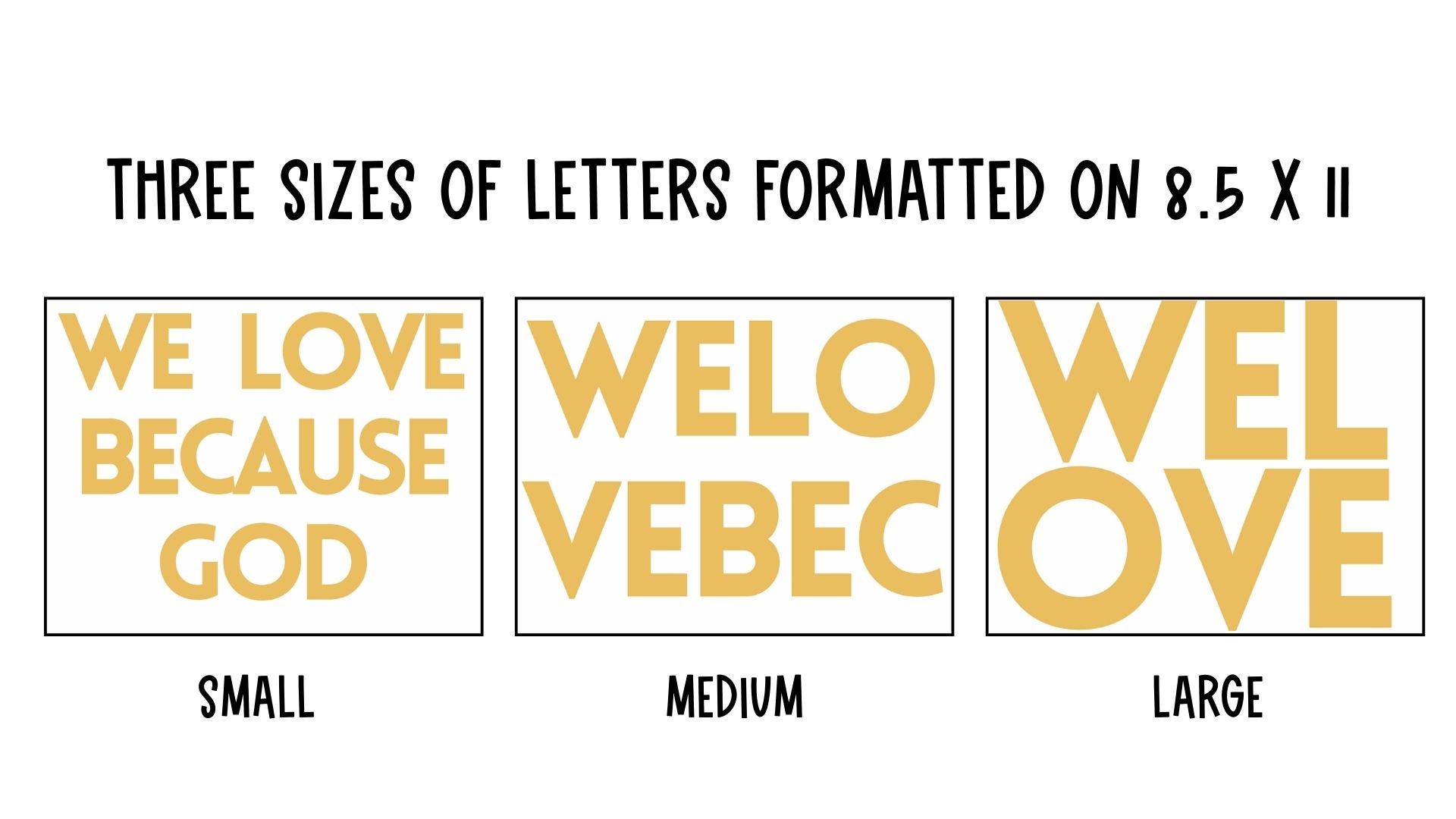 Christian Bulletin Board: God First Loved Us - Etsy