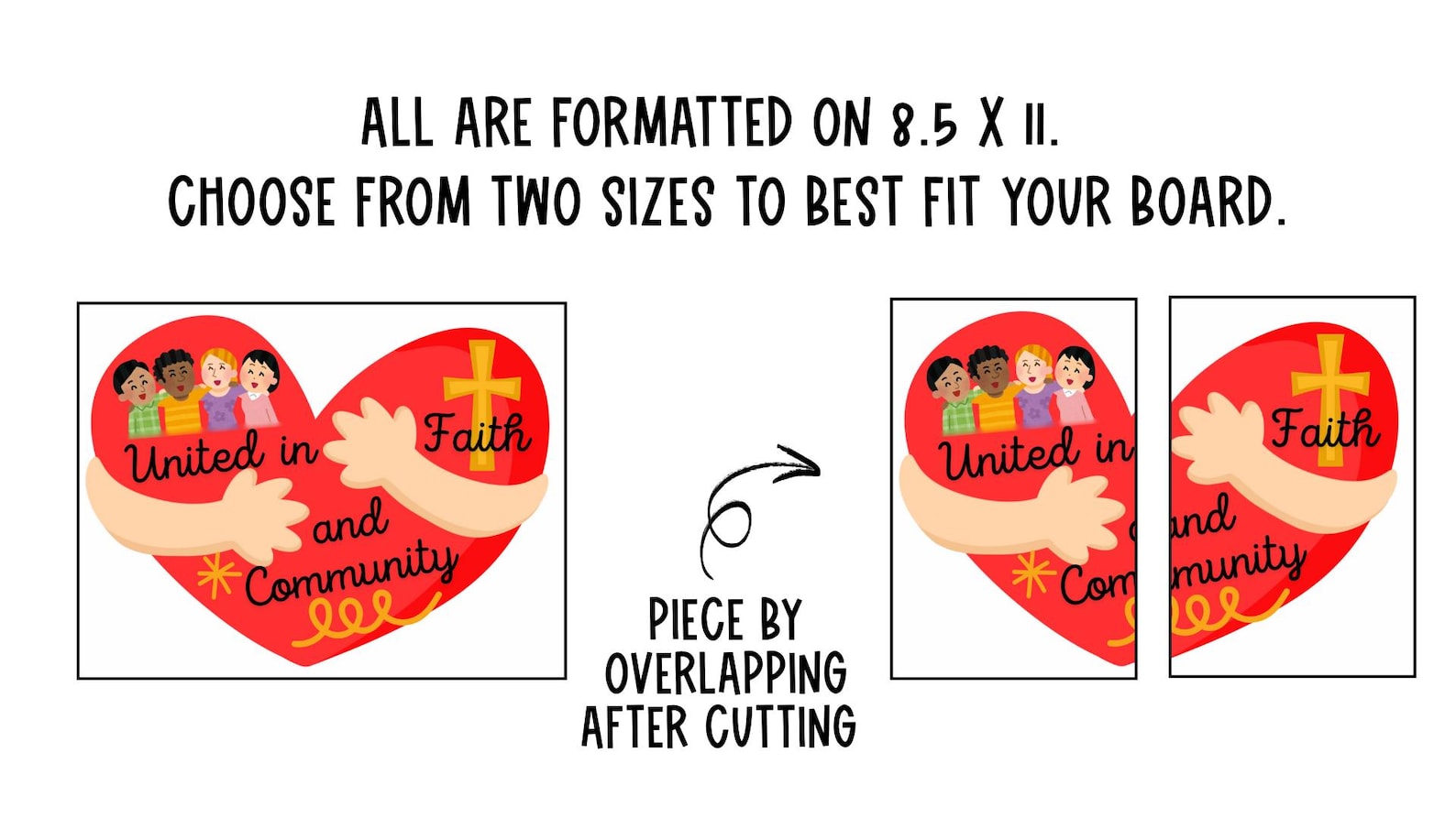 Catholic Schools Bulletin Board: We Love Our Catholic School - Etsy