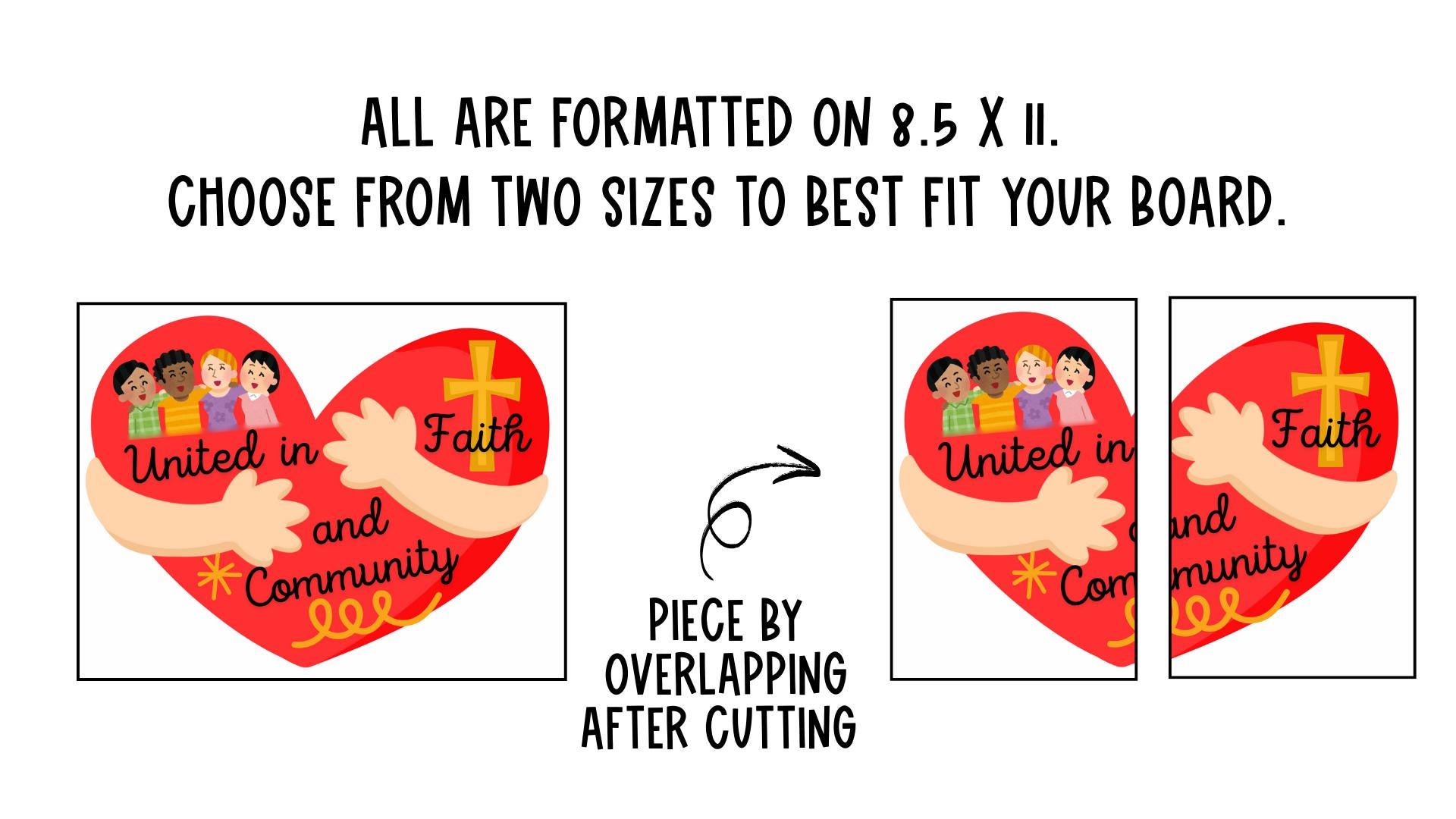 Catholic Schools Bulletin Board: We Love Our Catholic School - Etsy