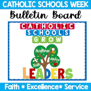 Catholic Schools Week Bulletin Board: Growing Leaders - Etsy