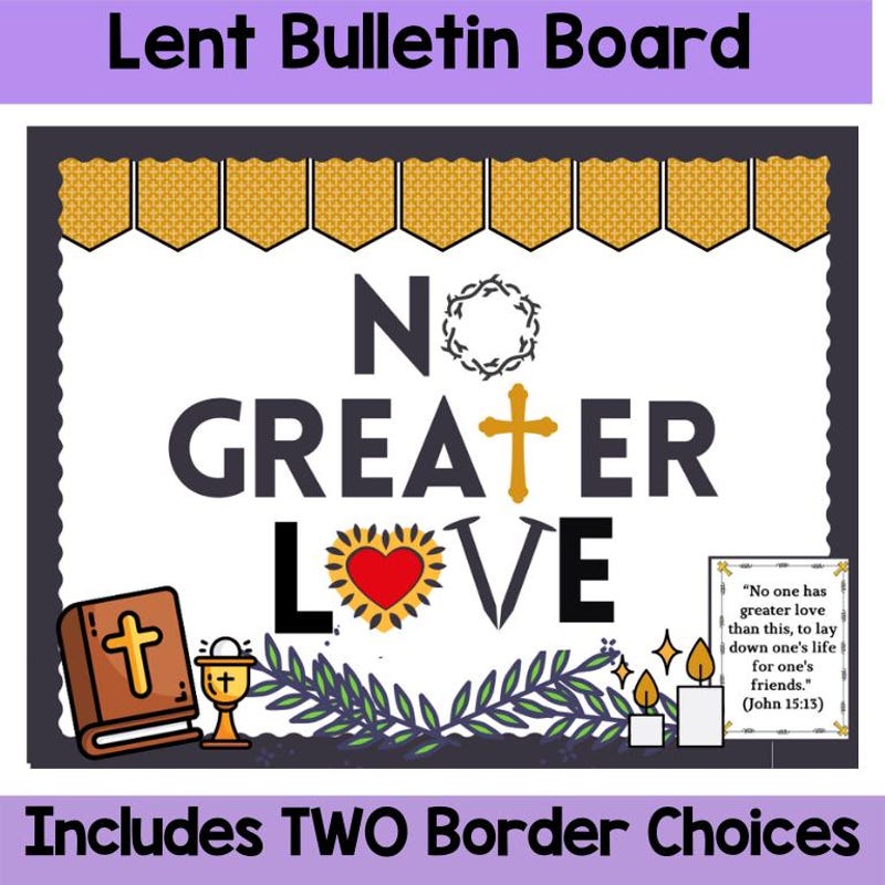 Lent Door Decor Catholic - Etsy