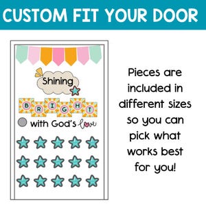 Christian Classroom Door Decor: Shining Bright With God's Love - Etsy