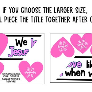 Winter Christian Bulletin Board: Love Like Jesus - Etsy