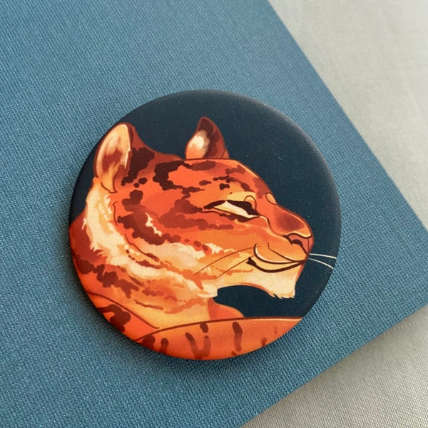 Tiger Button - Etsy