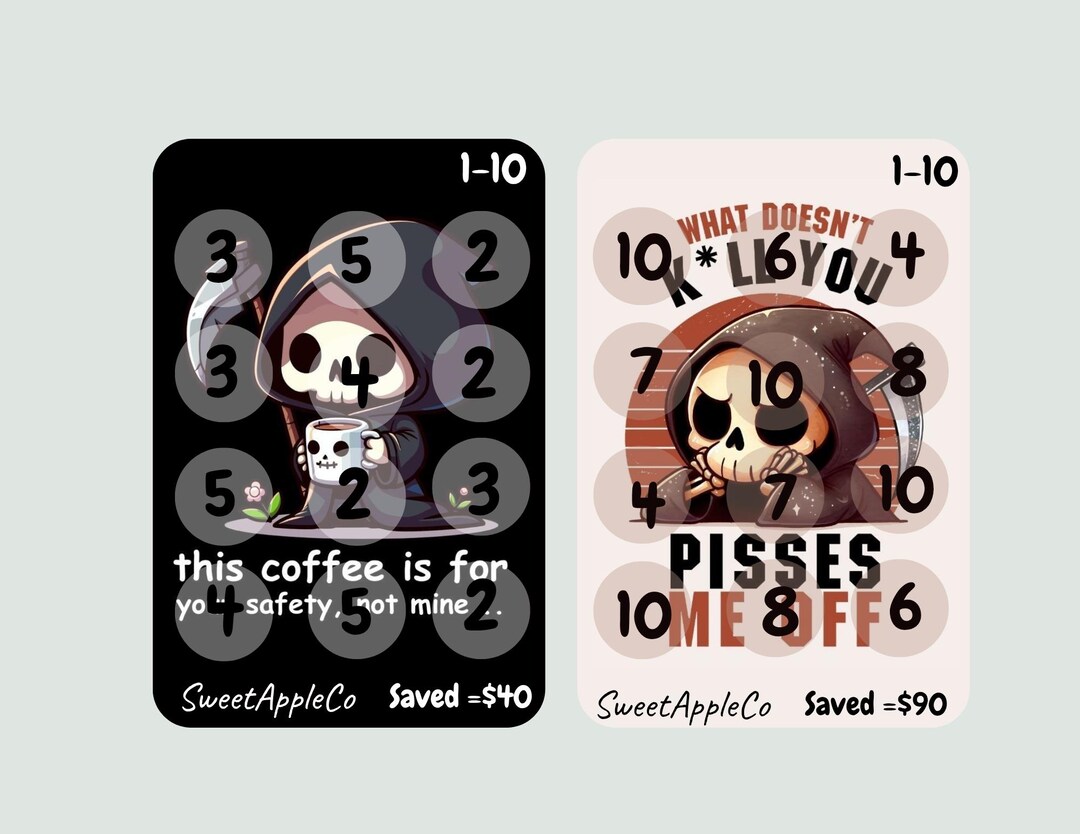 Skeleton Mood - Mini Saving Challenges - Digital - Etsy