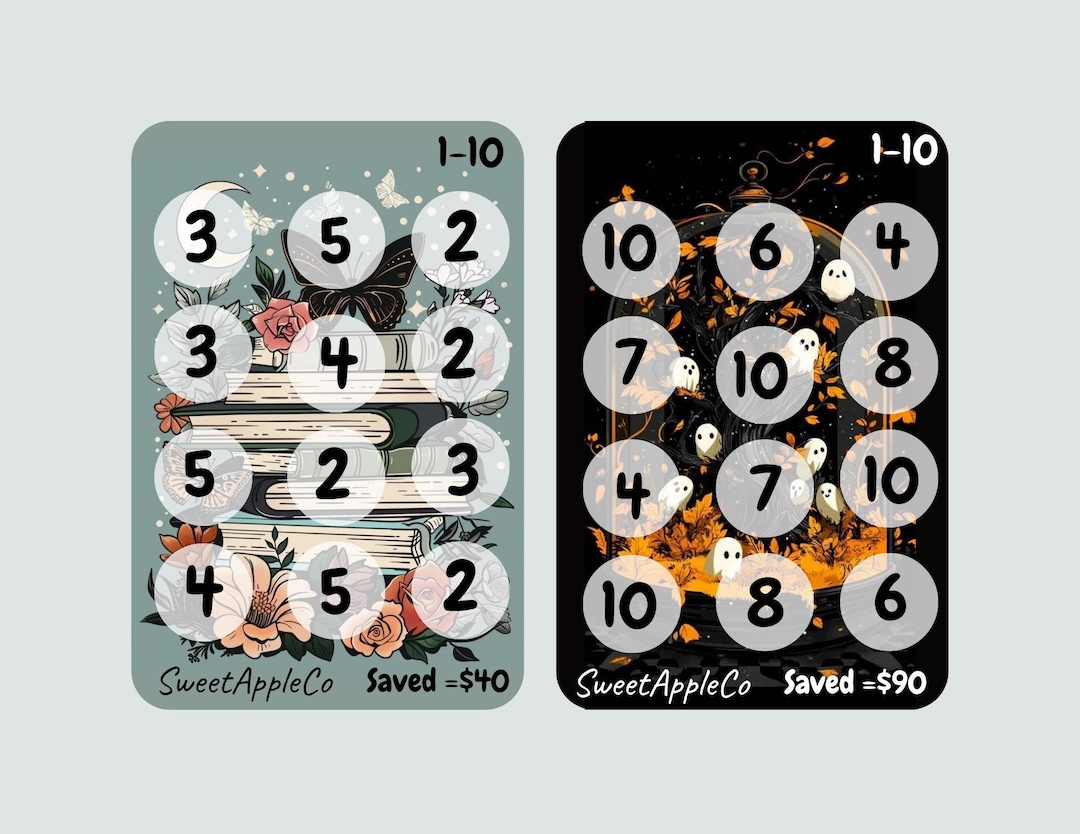 Halloween - Mini Saving Challenges - Digital - Etsy