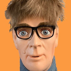 Kenner Hugo Puppet Collectible Latex Cosplay Halloween Mask With Black ...