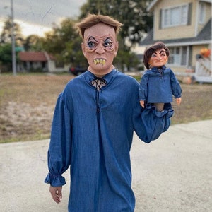 Kenner Hugo Puppet Collectible Latex Cosplay Halloween Mask With Black ...