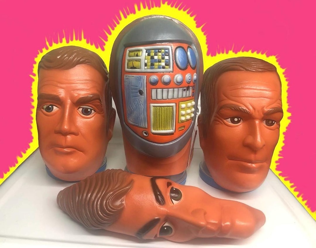 Maskatron Latex Mask Set: Six Million Dollar Man, Vintage Kenner Toy ...