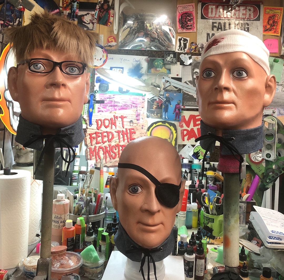 Kenner Hugo Puppet Collectible Latex Cosplay Halloween Mask With Black ...