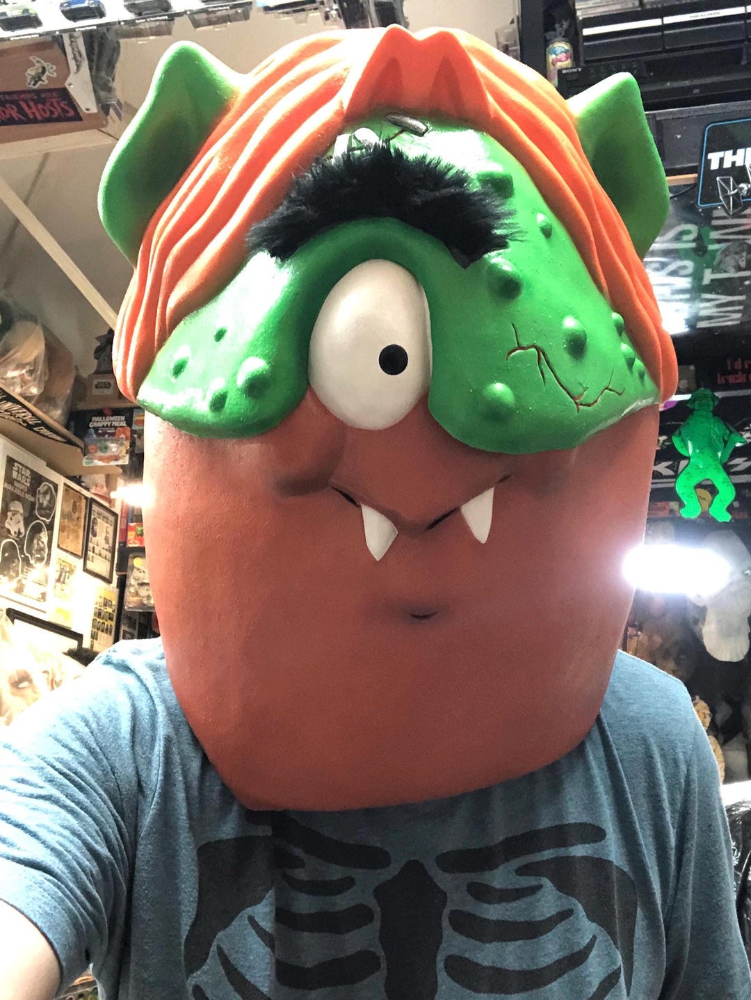 Chicken Nugget Latex Mask With Removable Monster Mask, 1996 Mcnugget ...