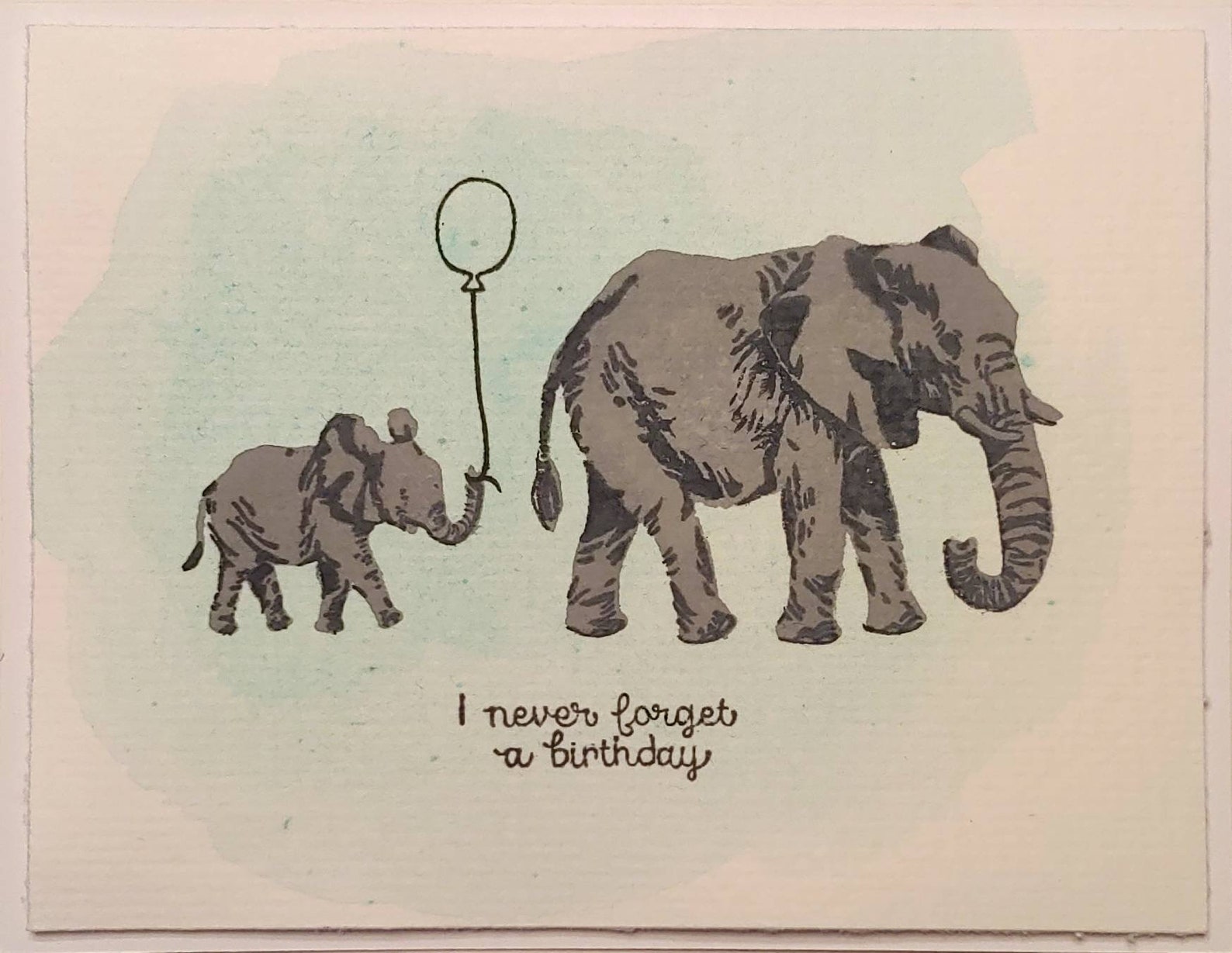 Happy Birthday Elephant Cards with An Adorable Saying | Etsy