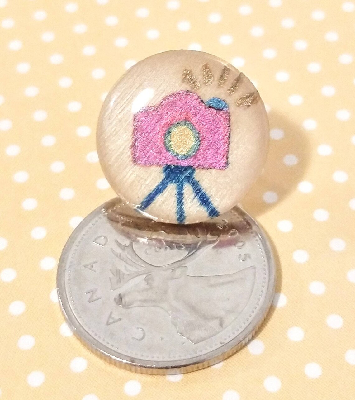 Mini Wooden Camera Photography Pin - Etsy