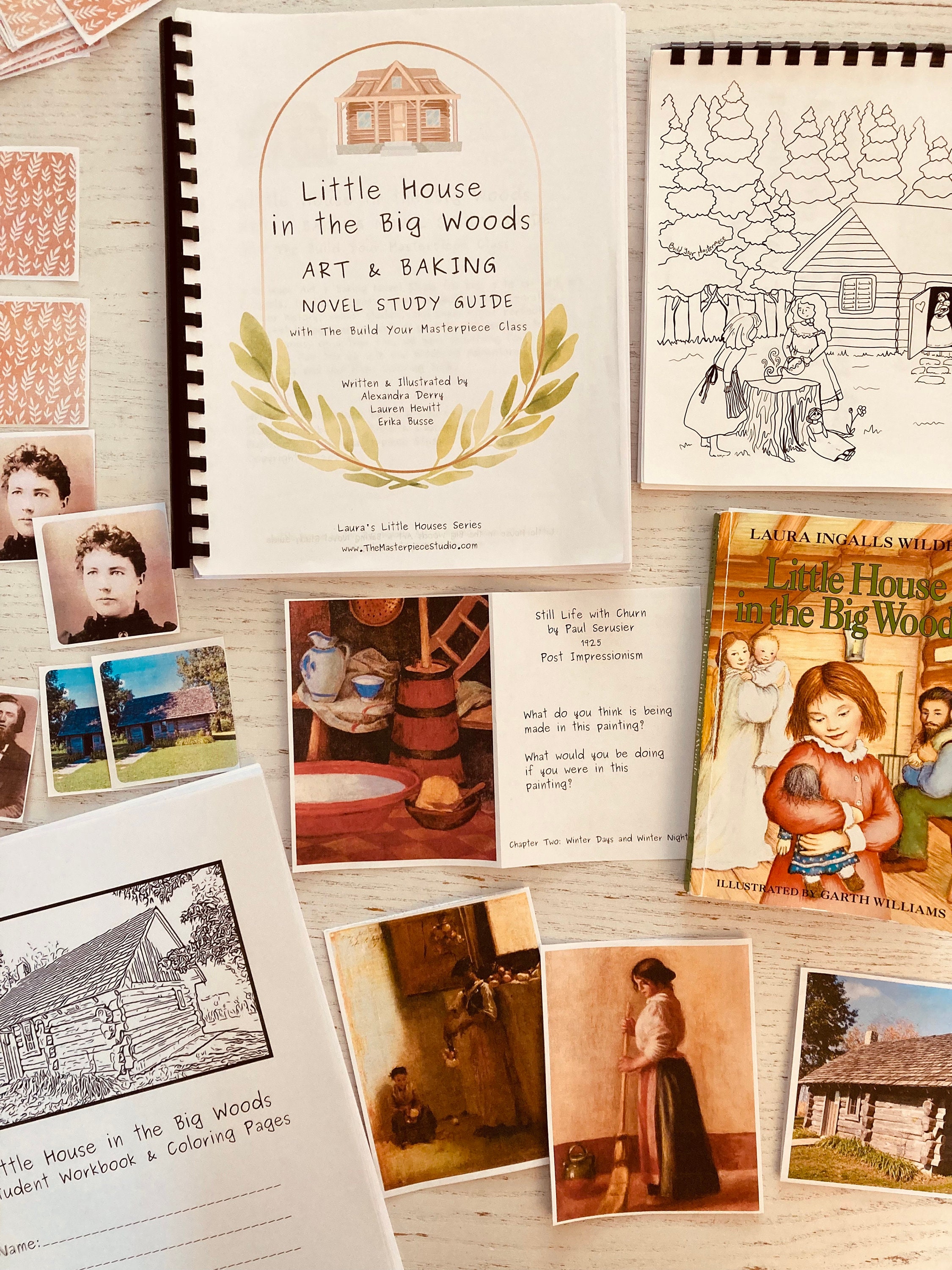 Little House in the Big Woods Art & Baking Novel Study Guide - Etsy