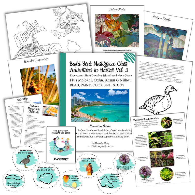 Adventures in Hawaii Unit Study BUNDLE - Etsy