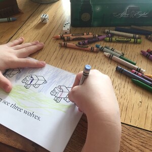Minecraft Counting Coloring Book - Etsy