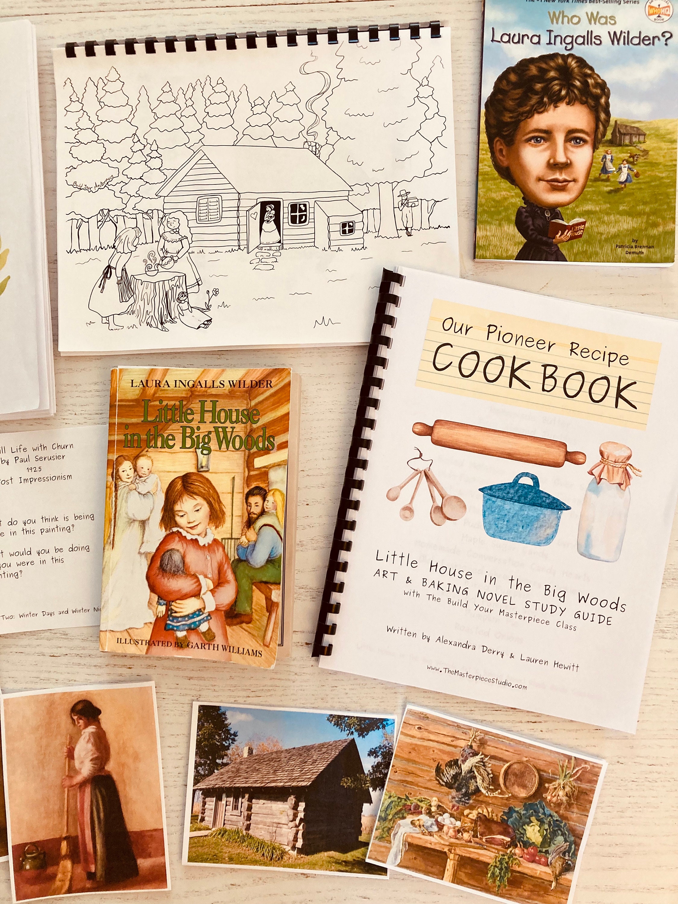 Little House in the Big Woods Art & Baking Novel Study Guide - Etsy
