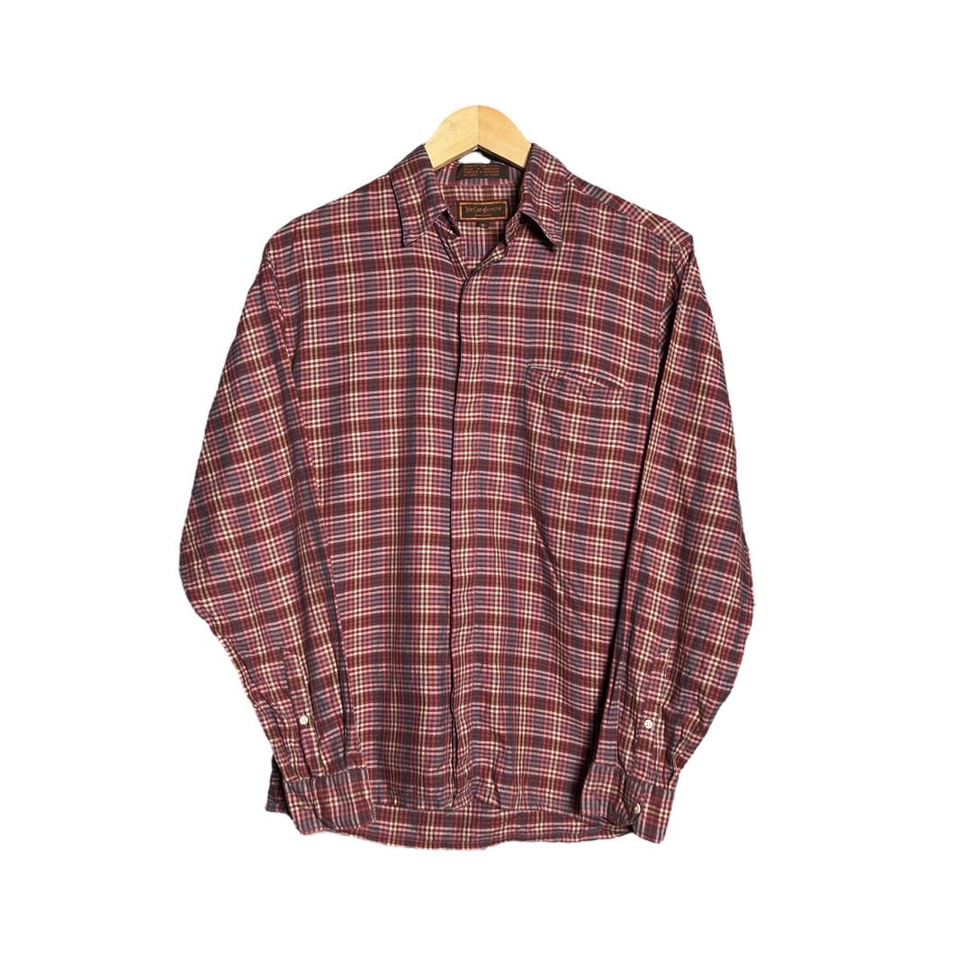Vintage Yves Saint Laurent Button up Shirt - Etsy